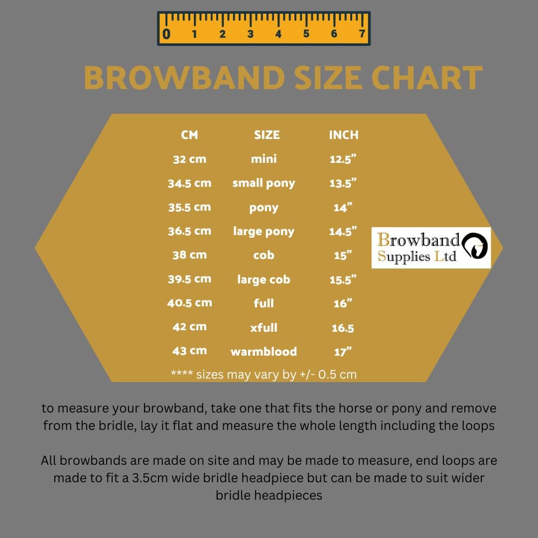 Browband size and care guide – Browband Supplies Ltd